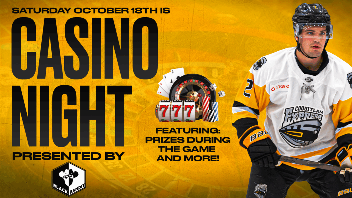 Coquitlam Express to Host Casino Night on October 18th Game Against ...