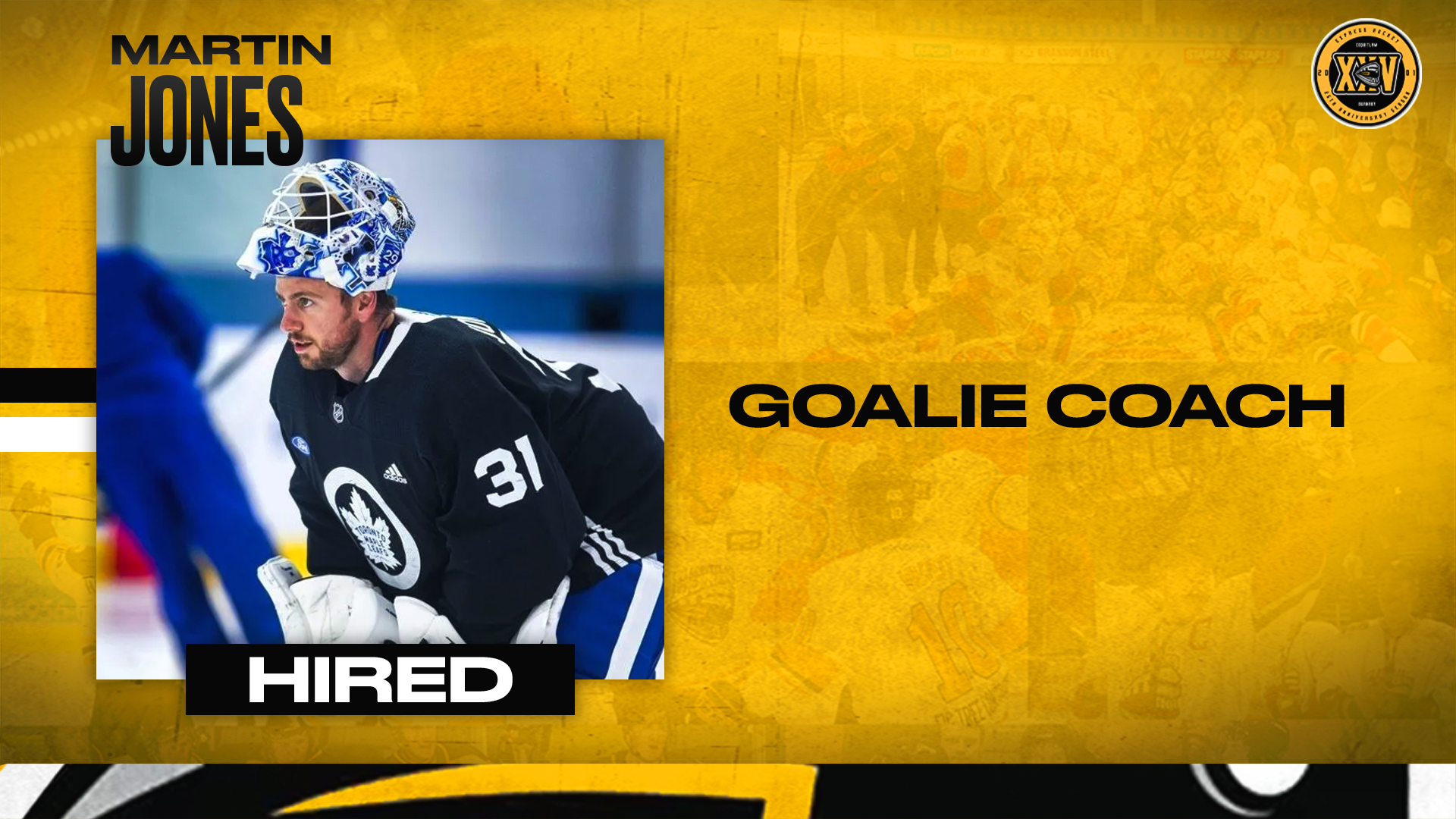 Express Hire Former NHL Goaltender Martin Jones as New Goalie Coach ...